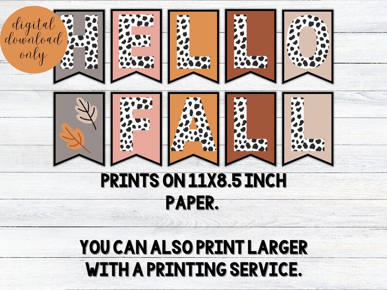 Hello Fall Classroom Banner Bulletin Board Banner Classroom - Etsy