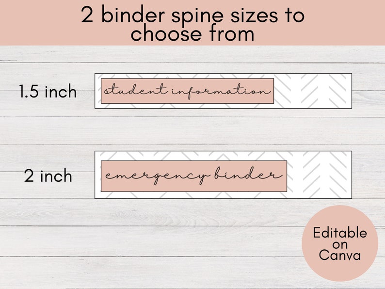 Editable Binder Covers and Spines Boho Binder Covers, Neutral Binder ...