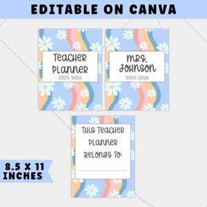 Printable and Editable Teacher Planner | 2025-2026 Digital Teacher ...