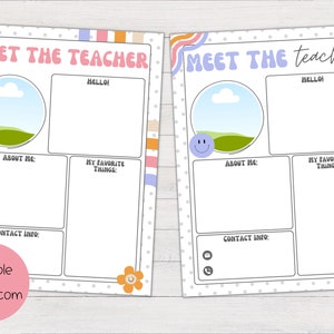 Editable Meet the Teacher Template | Groovy Meet the Teacher Template ...