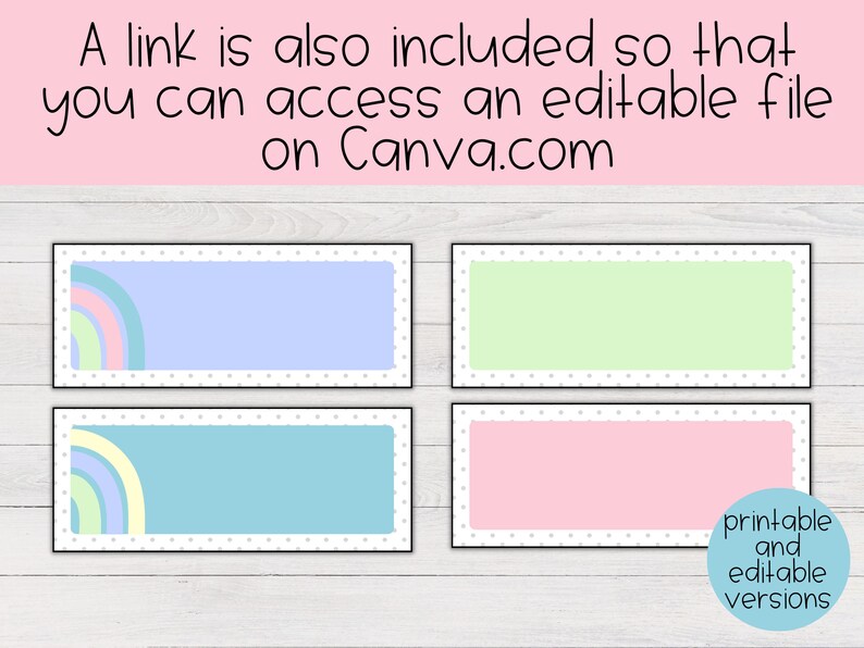Pastel Rainbow Classroom Jobs Classroom Job Labels, Editable Classroom ...