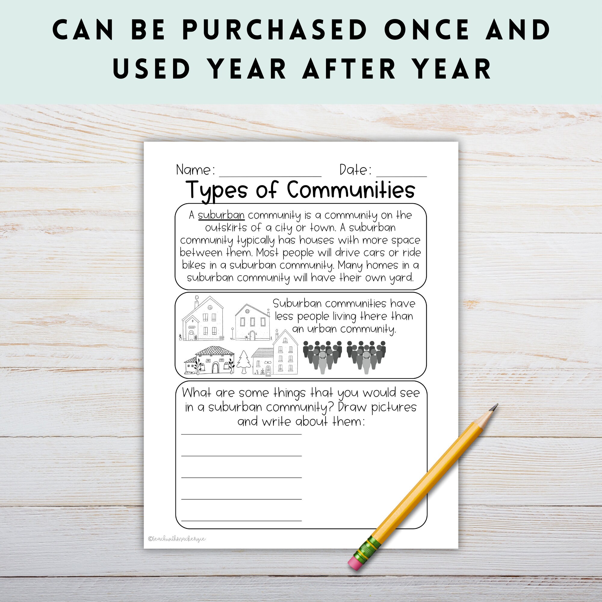 Types of Communities Worksheets | Printable Social Studies Worksheet ...
