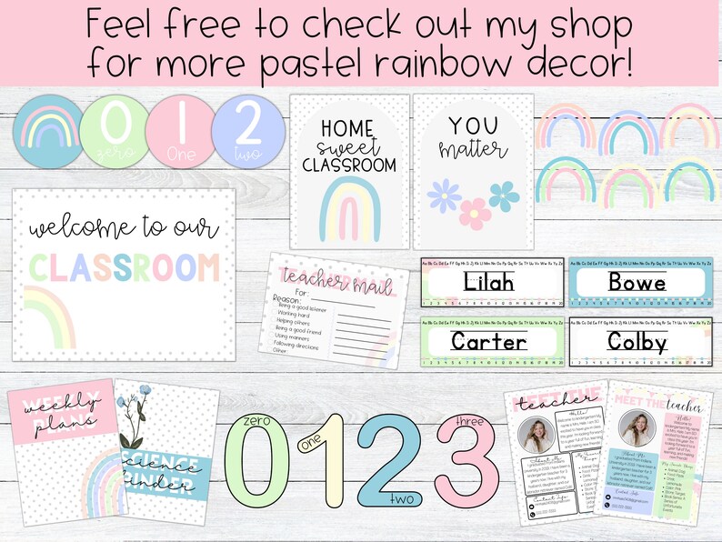 Pastel Rainbow American Sign Language Alphabet Posters - Etsy