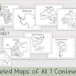 World Map Worksheet and Coloring Page Bundle | Printable World Maps ...
