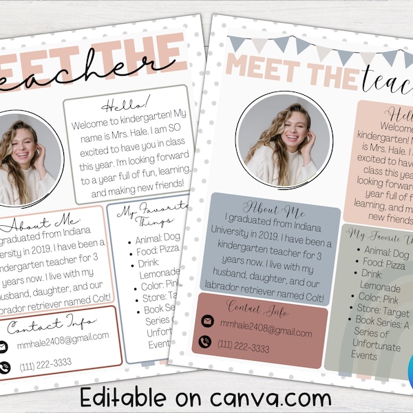 Meet the Director Template - Etsy