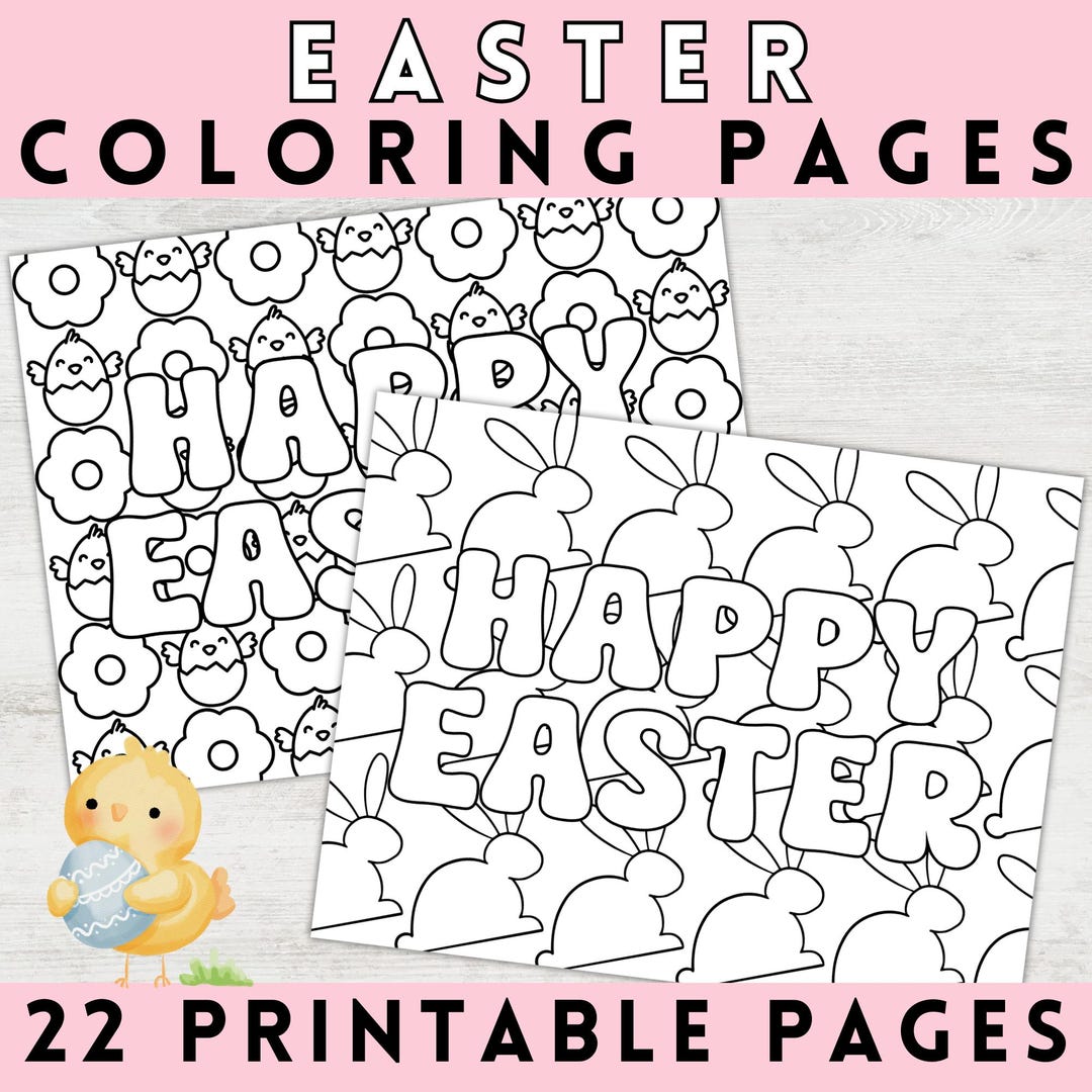 Printable Easter Coloring Pages for Easter | Groovy Easter Coloring ...