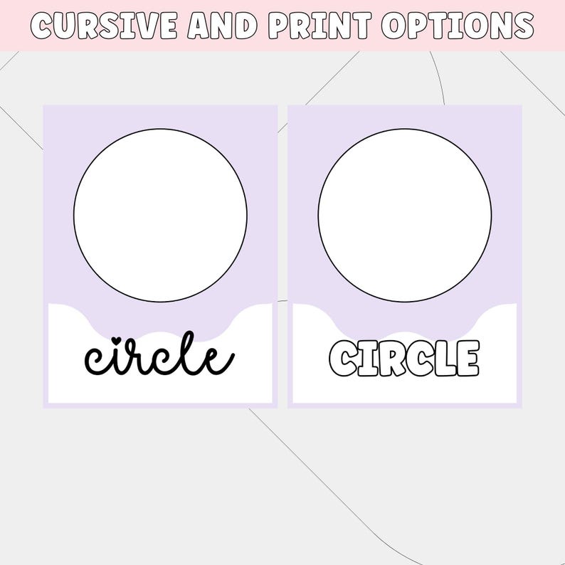 Printable Shape Posters for Daisy Pastel Classroom Decor, Educational ...