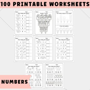 Summer Review Worksheets for Preschool and Kindergarten Prep ...