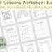 Four Seasons Worksheet Bundle for Preschool and Kindergarten ...