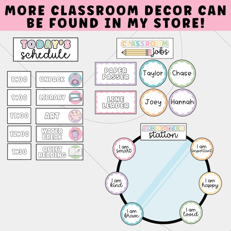 Printable Voice Level Chart for Pastel Rainbow Classroom Decor, Calm ...