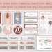 Boho Classroom Clock Labels | Boho Clock Numbers, Boho Rainbow ...