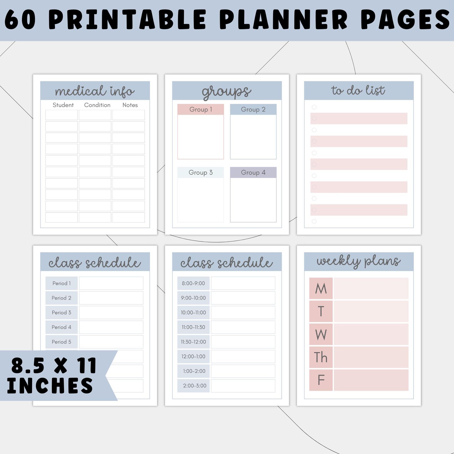 2025-2026 Teacher Planner Printable | Editable Teacher Planner PDF ...