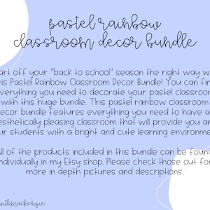Pastel Rainbow Classroom Decor Bundle | Classroom Posters, Pastel ...