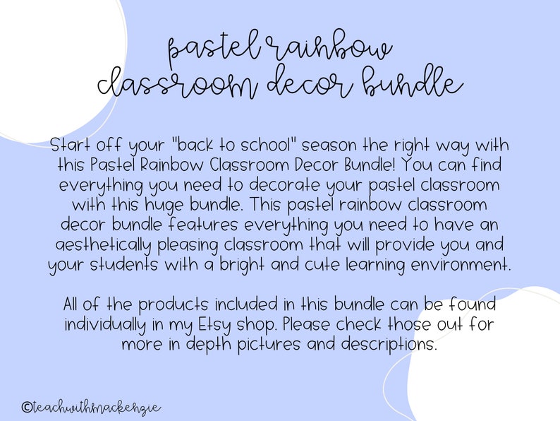 Pastel Rainbow Classroom Decor Bundle | Classroom Posters, Pastel ...