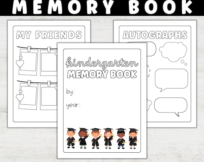 Preschool End of Year Memory Book Printable, TK Pre-k VPK Headstart ...