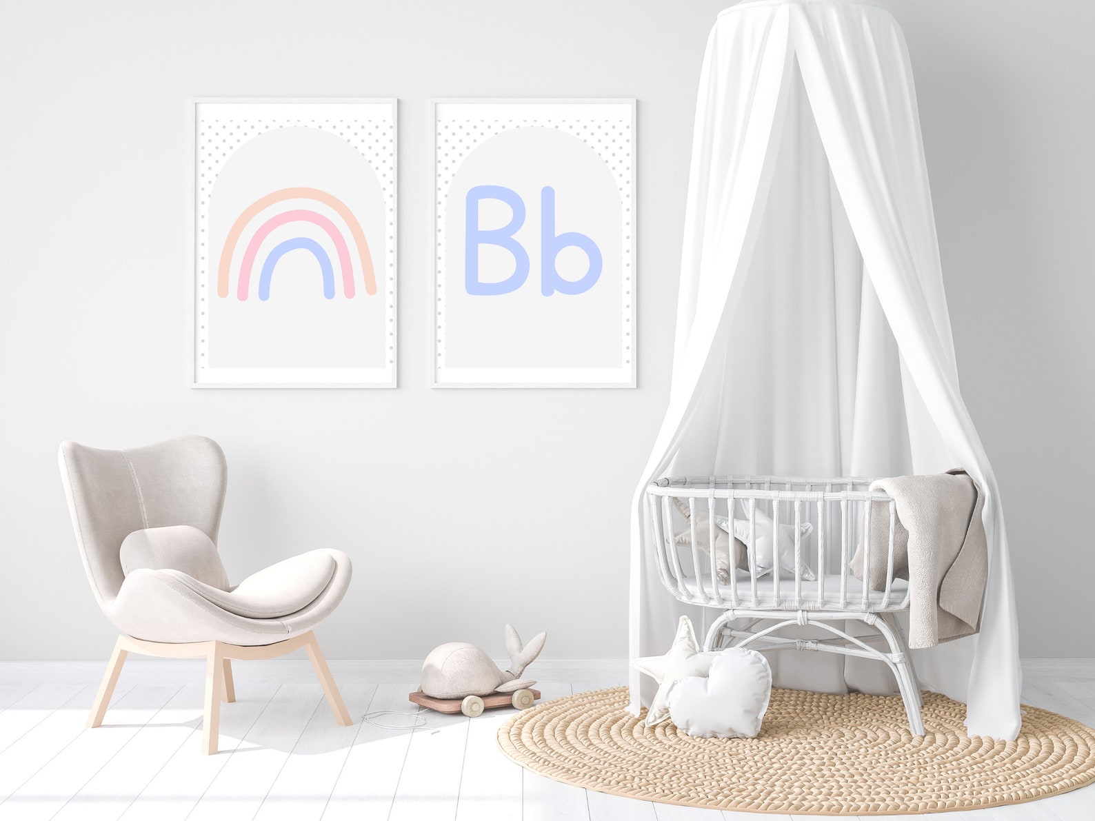 Pastel Rainbow Alphabet Posters | Printable Wall Art, Nursery Wall Art ...