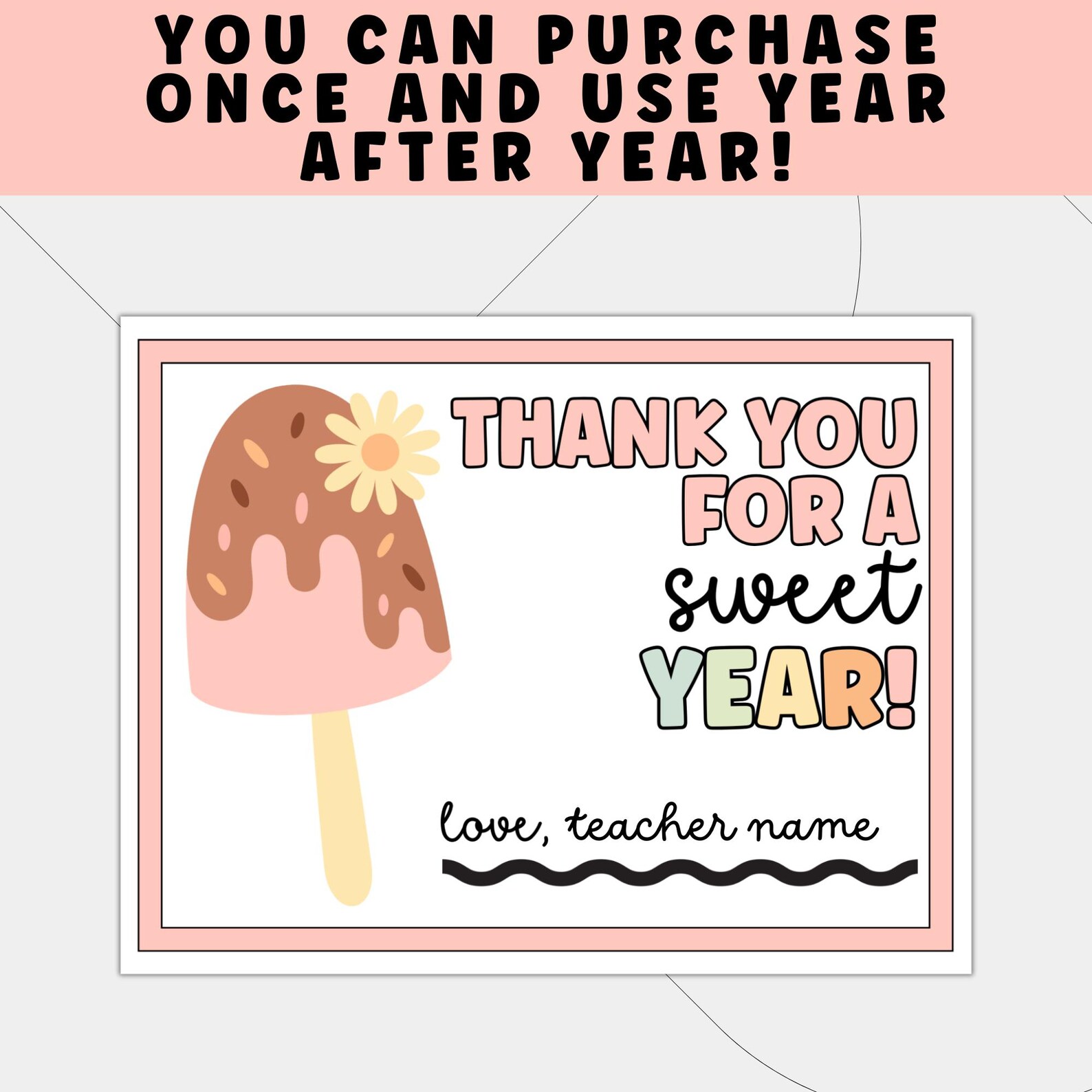 End of the Year Thank You Cards for Students | Retro Printable Cards ...