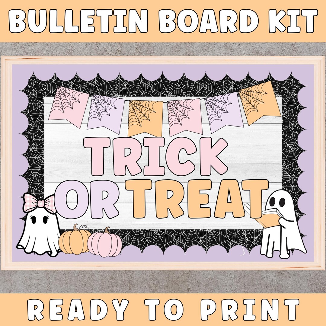 Halloween Bulletin Board Kit for Fall Classroom Decor | Printable ...
