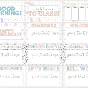 Pastel Slides Templates | Pastel Rainbow Classroom Decor, Google Slides ...
