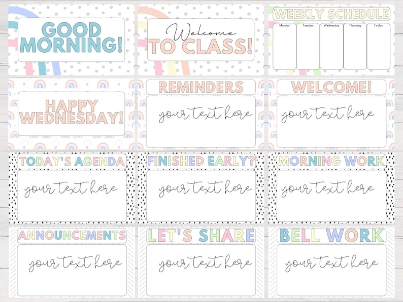 Pastel Slides Templates | Pastel Rainbow Classroom Decor, Google Slides ...
