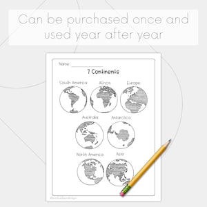 Parts of a Globe Worksheets for First Grade | Printable Globe Worksheet ...