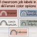 Boho Rainbow Classroom Job Labels Editable Polka Dot - Etsy