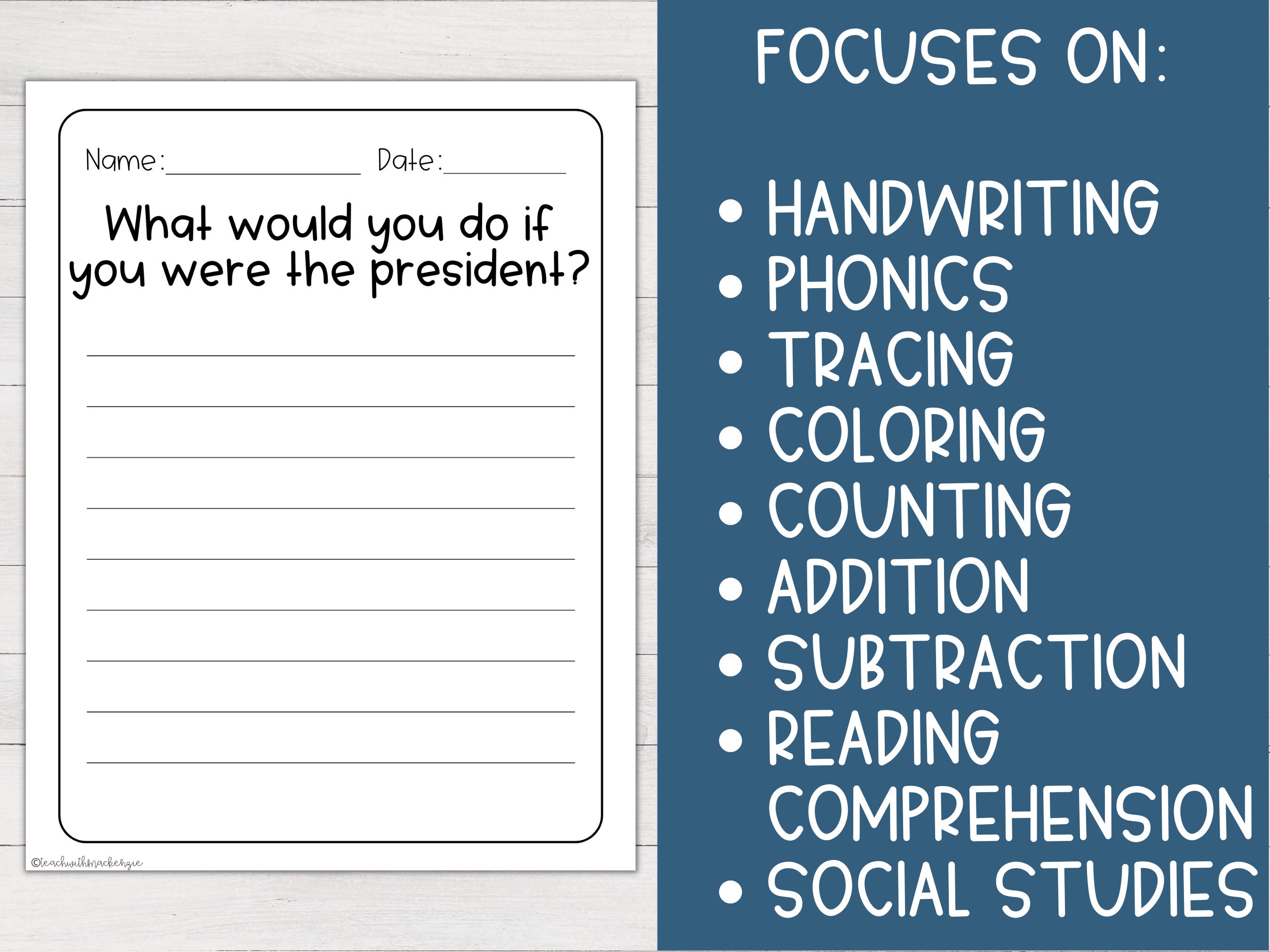 Presidents' Day Worksheets | Kindergarten Worksheets, Homeschool ...