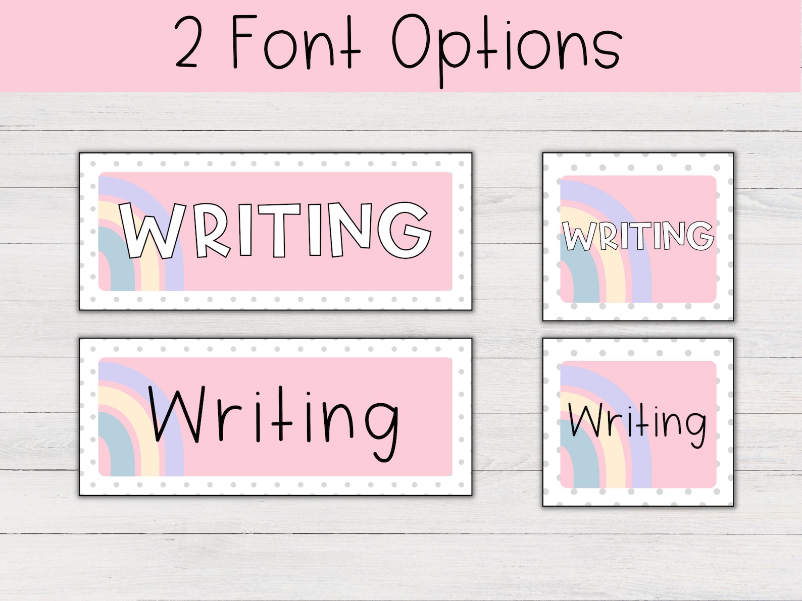 Center Signs Pastel Rainbow Center Signs, Printable Center Posters ...