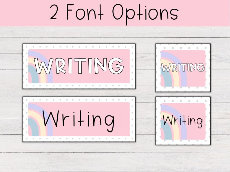 Center Signs Pastel Rainbow Center Signs Printable Center - Etsy