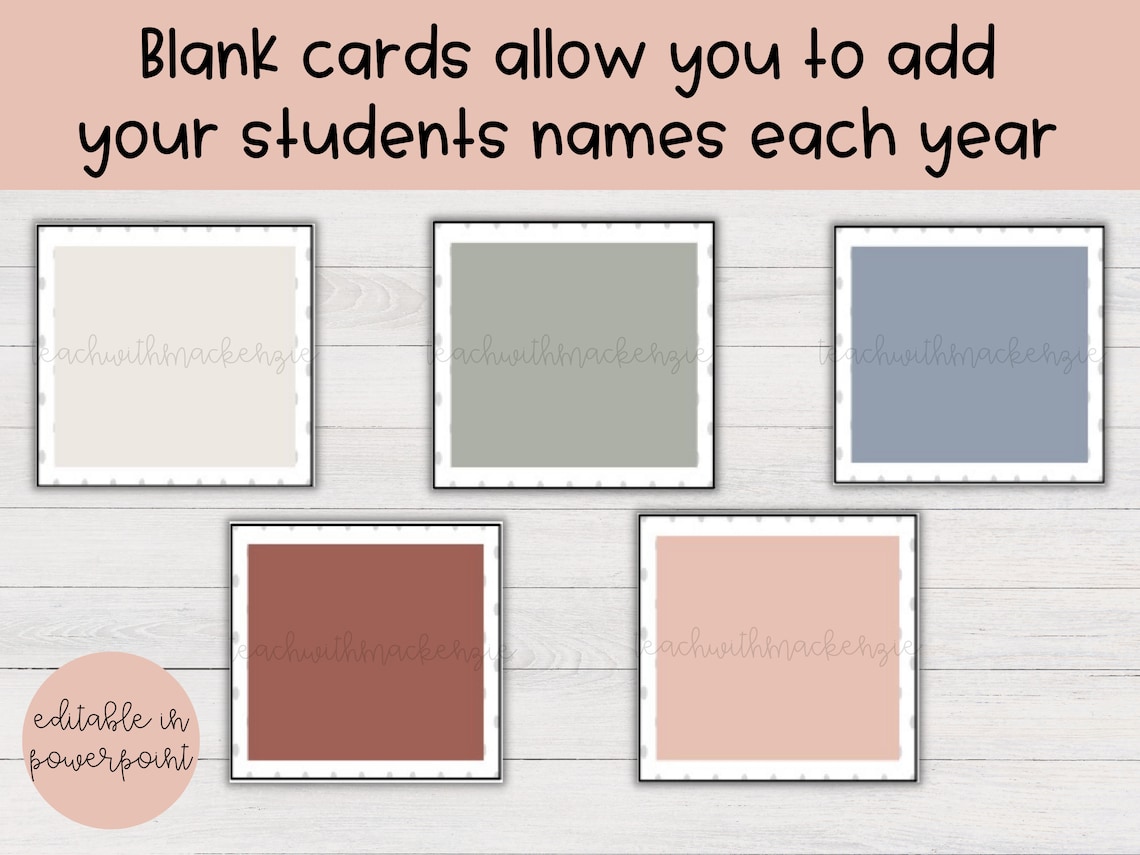 Boho Rainbow Classroom Job Labels Editable Polka Dot - Etsy