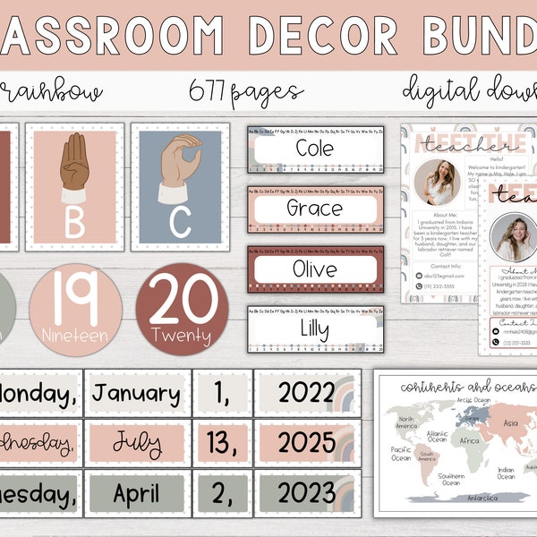 Classroom Decor Bundle - Etsy