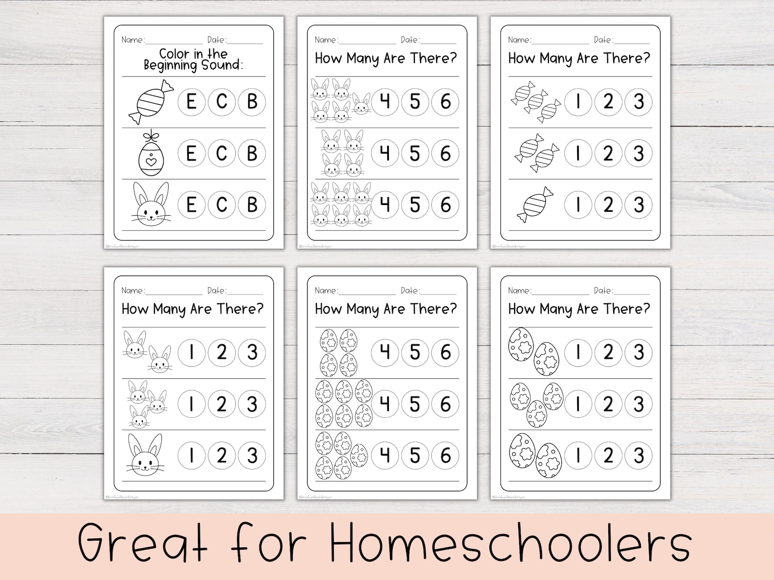 Easter Worksheet Bundle | Preschool Worksheets, Kindergarten Worksheets ...