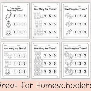 Easter Worksheet Bundle | Preschool Worksheets, Kindergarten Worksheets ...