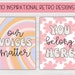 Retro Motivational Posters | Retro Classroom Decor, Growth Mindset ...
