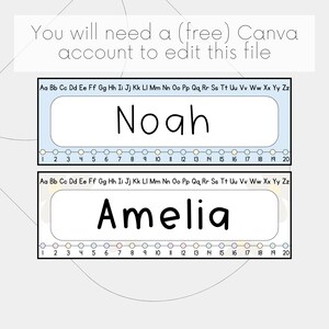 Daisy Pastel Desk Name Tags for Pastel Classroom Decor, Editable Desk ...