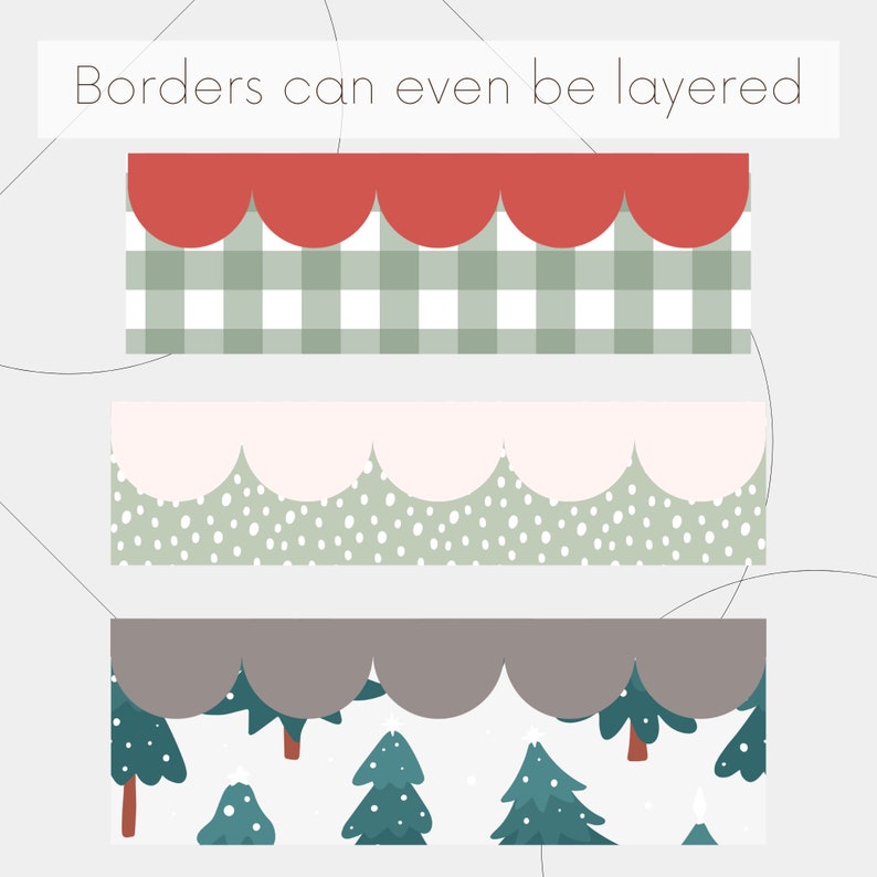 Christmas Bulletin Board Borders | Christmas Classroom Decor, Winter ...
