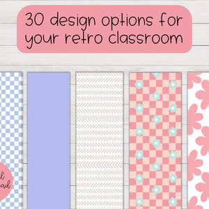 Retro Bulletin Board Borders | Retro Classroom Decor, Groovy Bulletin ...