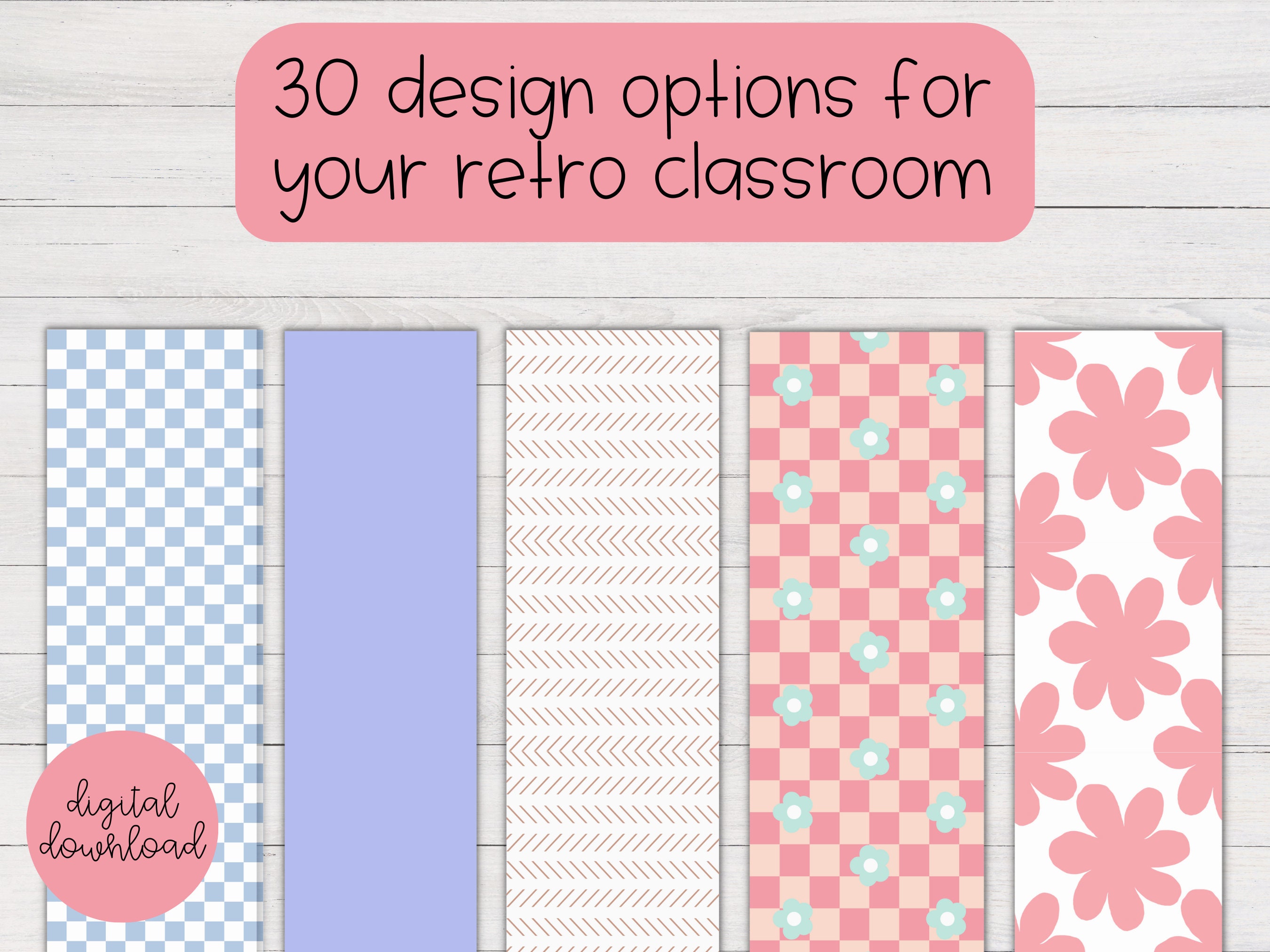 Retro Bulletin Board Borders Retro Classroom Decor, Groovy Bulletin ...