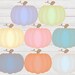 Pastel Rainbow Pumpkin Clipart | Fall Clipart, Thanksgiving Clipart ...