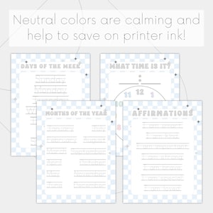 Pastel Checkered Morning Menu, Printable Morning Menu for Preschool ...