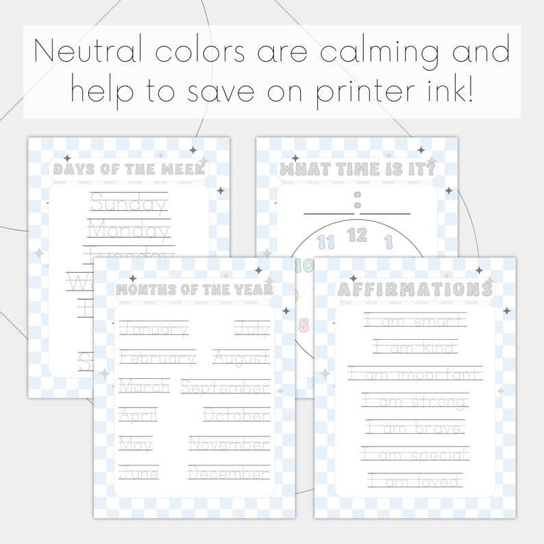 Pastel Checkered Morning Menu, Printable Morning Menu for Preschool ...