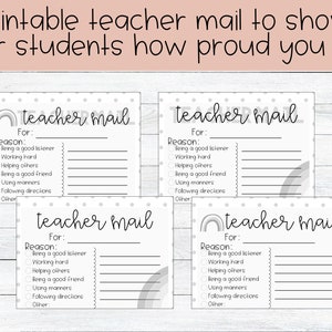 Printable Teacher Mail | Black and White Teacher Mail, Grayscale, Back ...