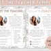 Floral Meet the Teacher Template Back to School, Teacher Template, Open ...