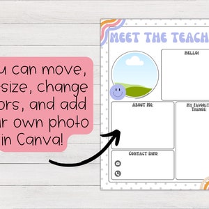 Editable Meet the Teacher Template | Groovy Meet the Teacher Template ...
