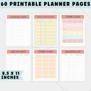 2025-2026 Teacher Planner Printable | Editable Teacher Planner PDF ...