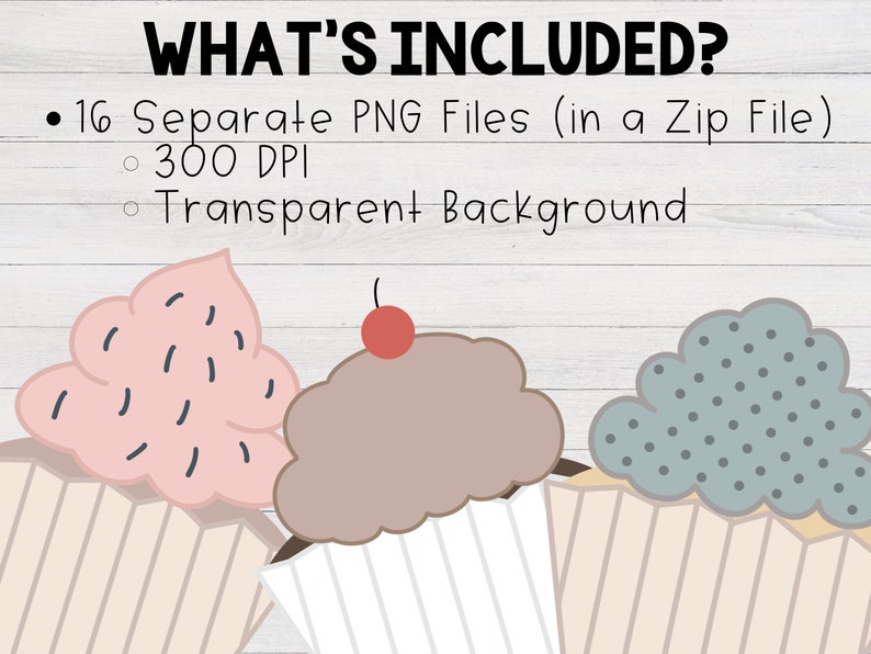 Cupcake Clipart Boho Muted Rainbow Clipart Clip Art Boho - Etsy