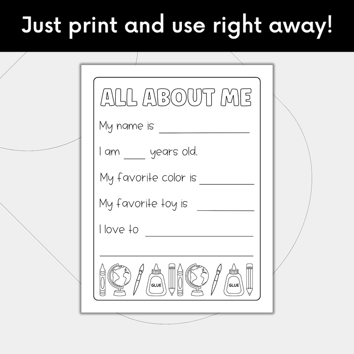 End of the Year Memory Book for Preschool, Kindergarten | Printable End ...