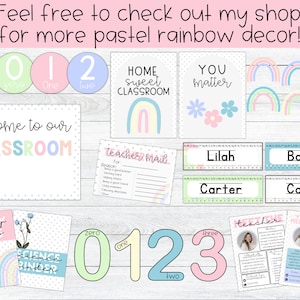 Pastel Rainbow Voice Level Charts | Noise Level Posters | Classroom ...