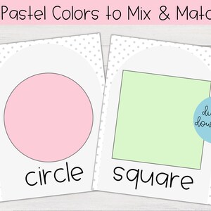 Pastel Rainbow Shape Posters | Classroom Decor, Educational Posters ...