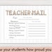 Printable Boho Teacher Mail Neutral Teacher Mail, Back to School ...